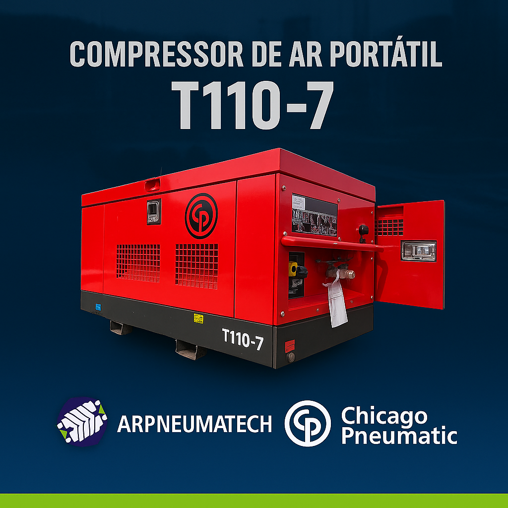 Compressor de Ar Portátil Chicago Pneumatic – T110-7 – Arpneumatech